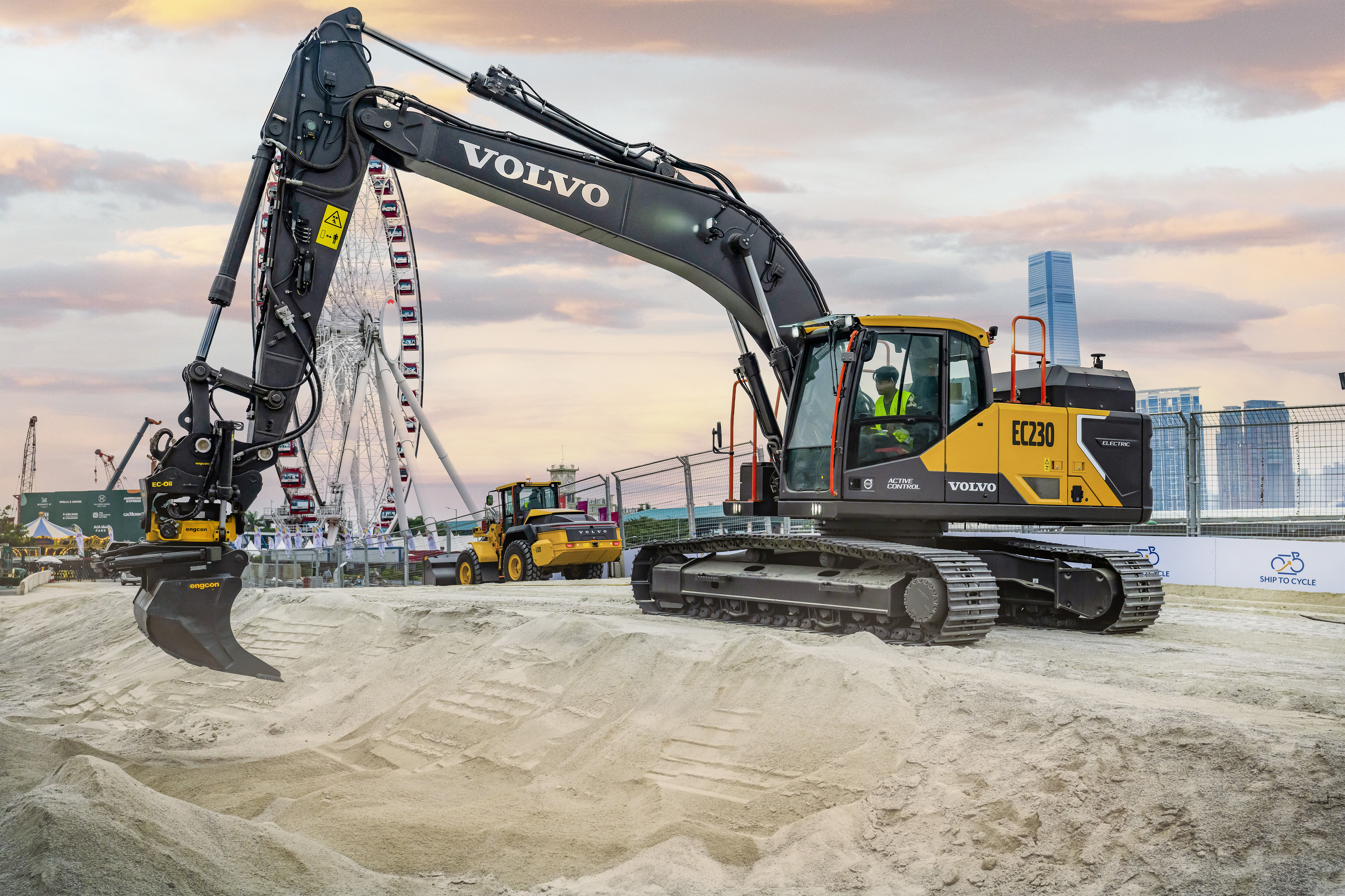 Volvo CE helps build World RX racetrack in Hong Kong with sustainable ...