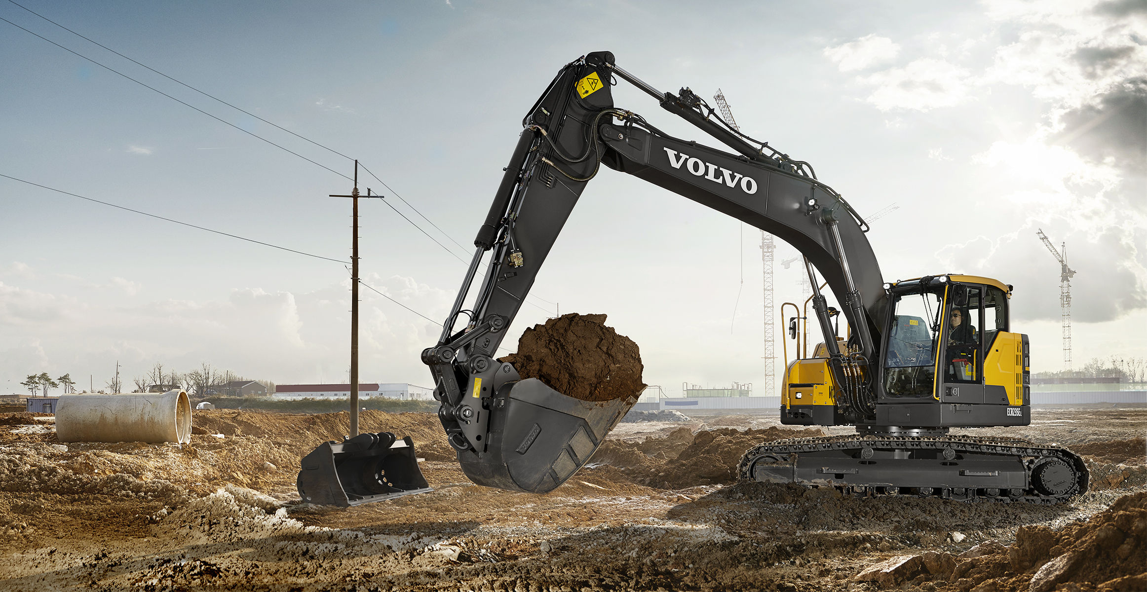 ECR235E | Excavators | Overview | Volvo Construction Equipment
